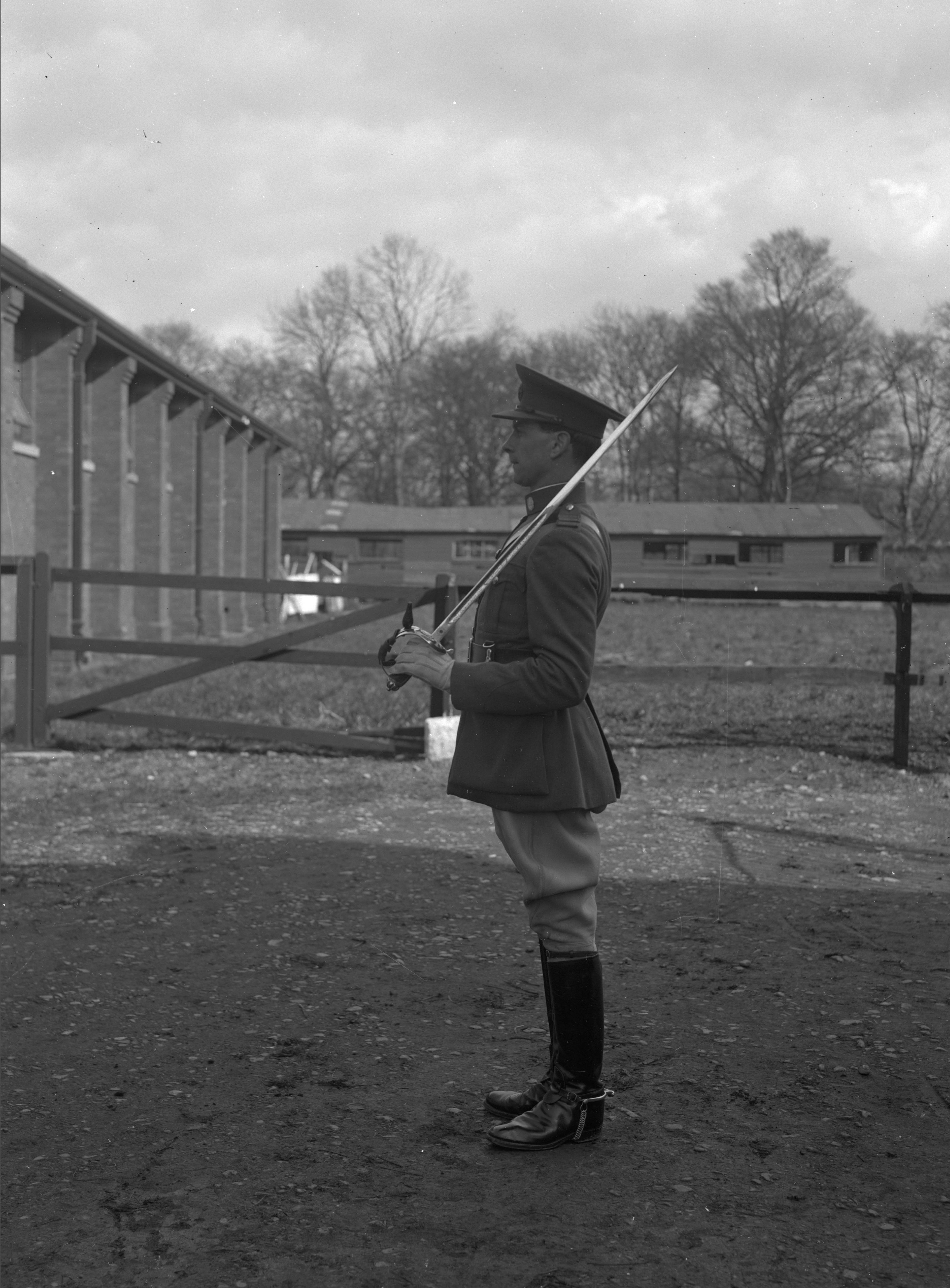 Military Archives | Officer sword drill, mounted and dismounted(1927)
