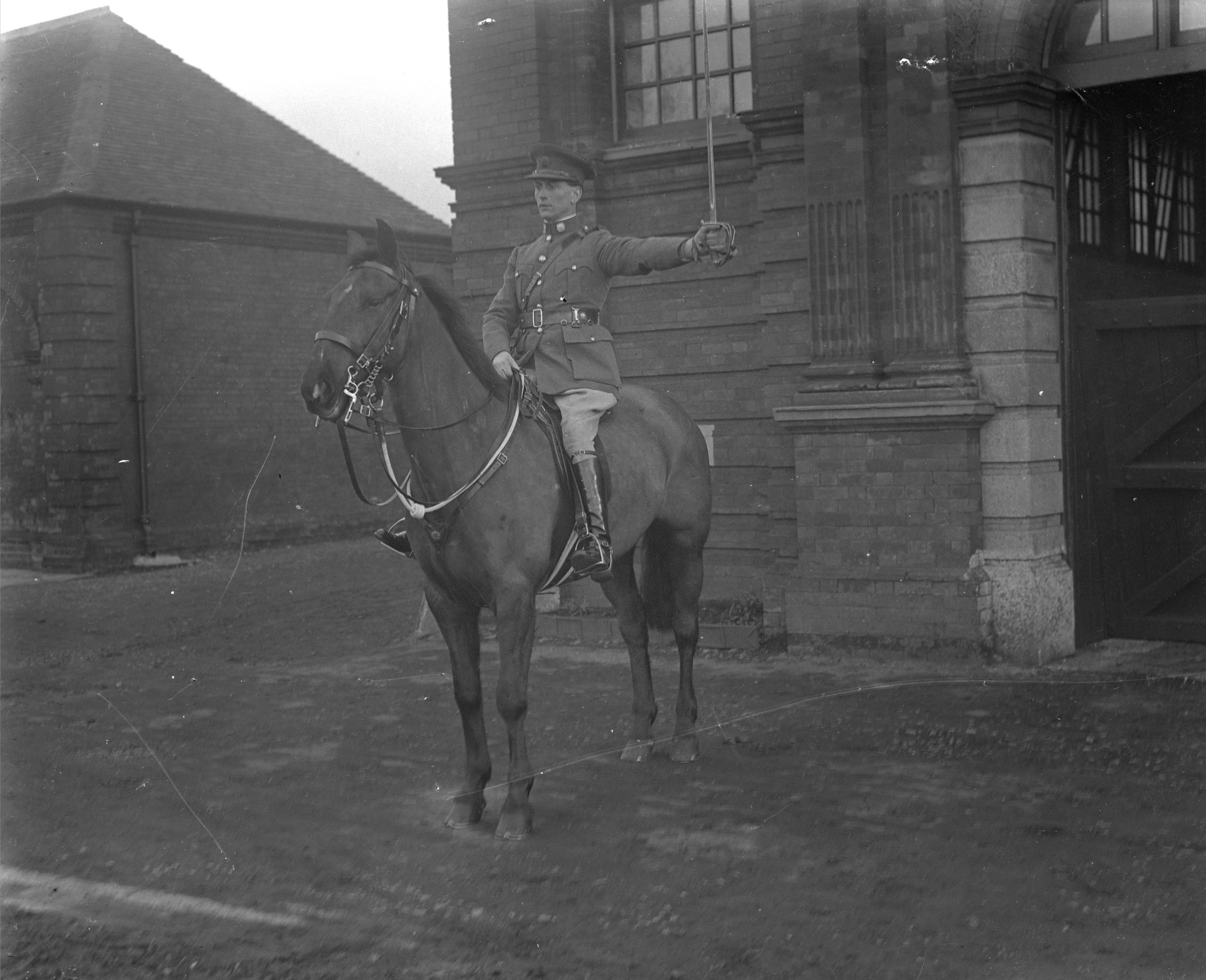 Military Archives | Officer sword drill, mounted and dismounted(1927)