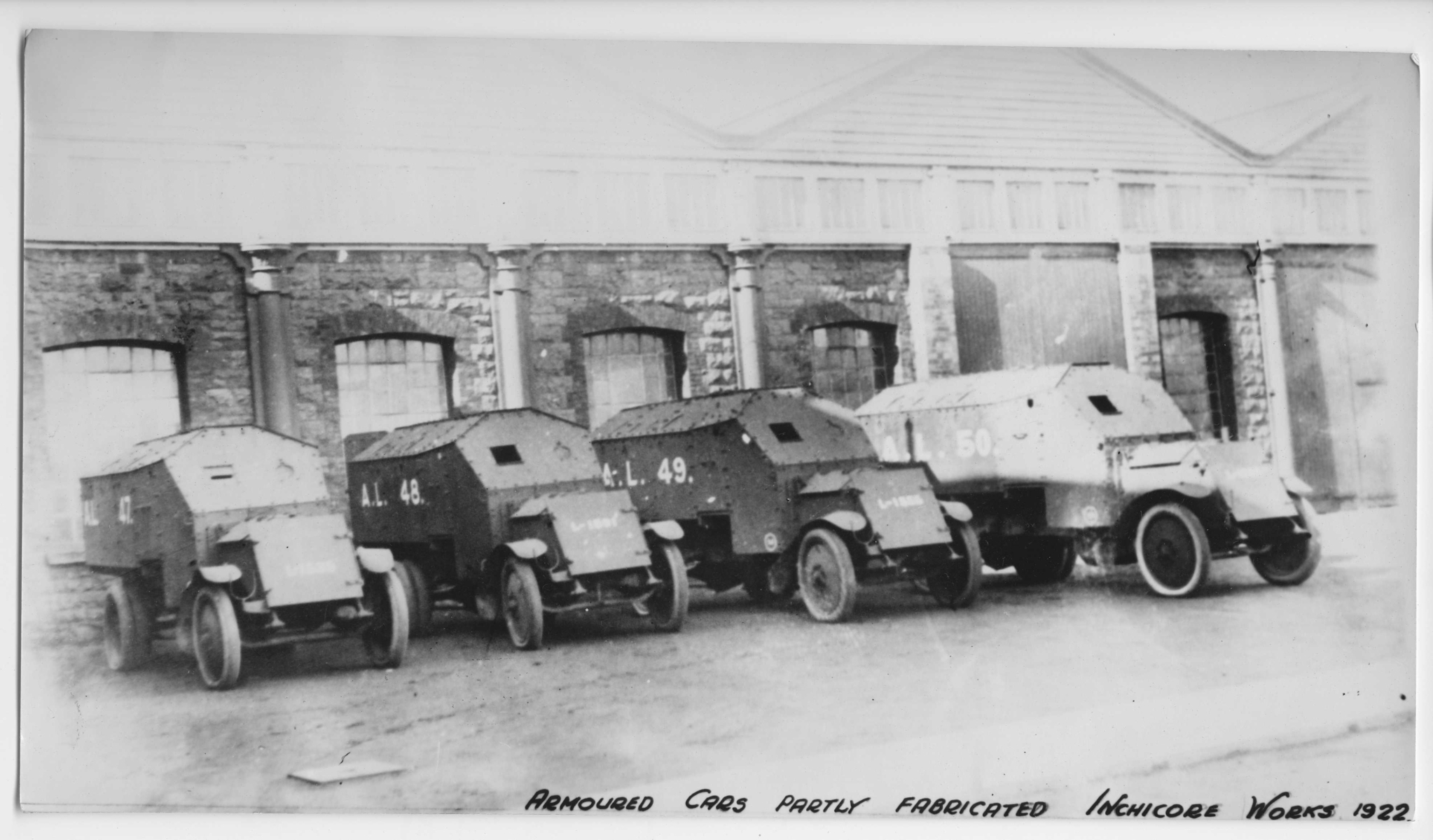 Military Archives | P19: (d) Armoured cars partly fabricated,…