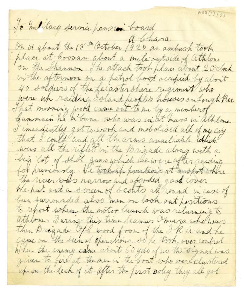 Military Archives | Ambush at Coosan